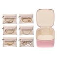 Chic Jewelry Case with 6 Compartments Small Jewelry Display Box Stylish ...