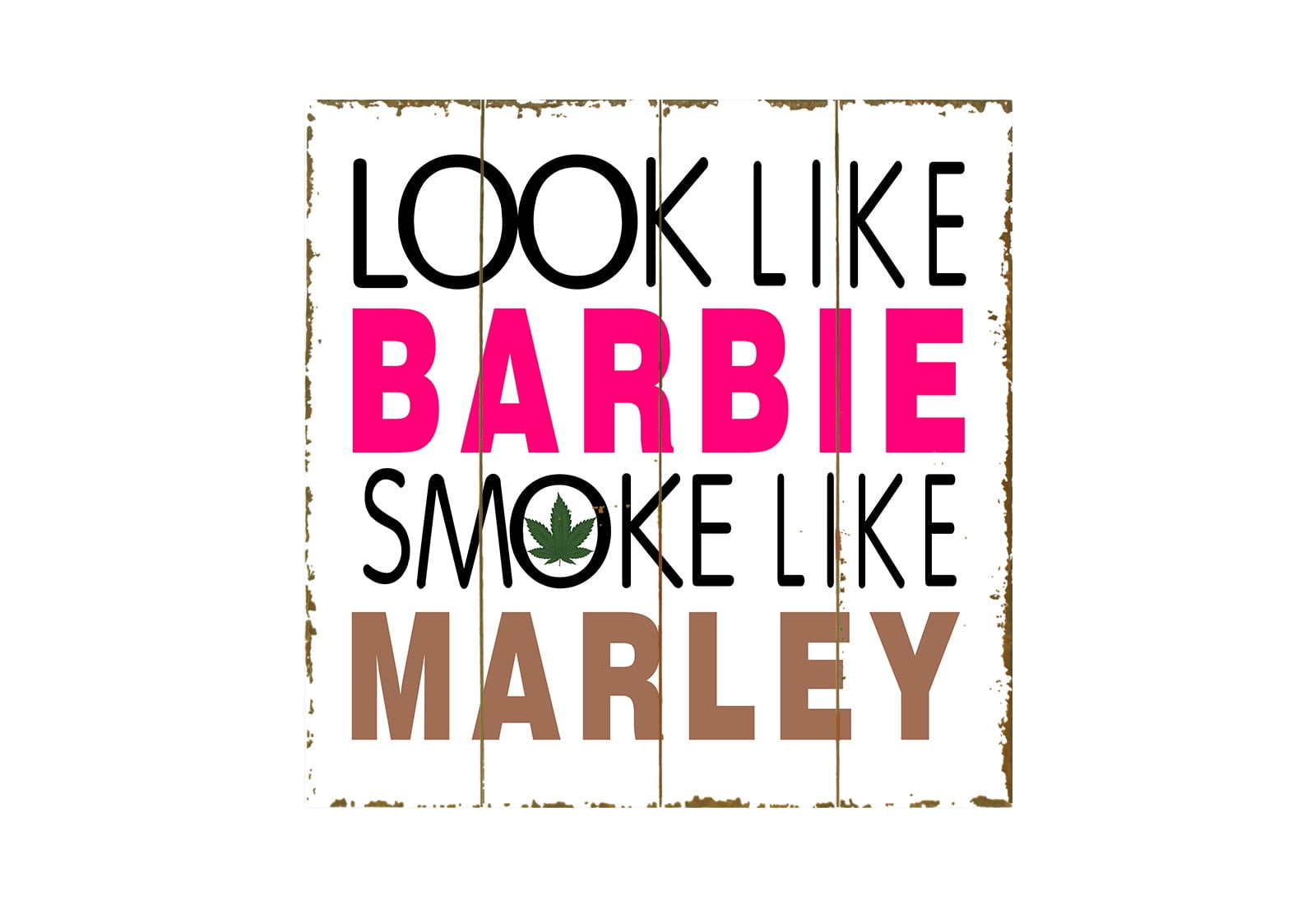 "Barbie And Marley Vintage " Wooden Sign - Walmart.com