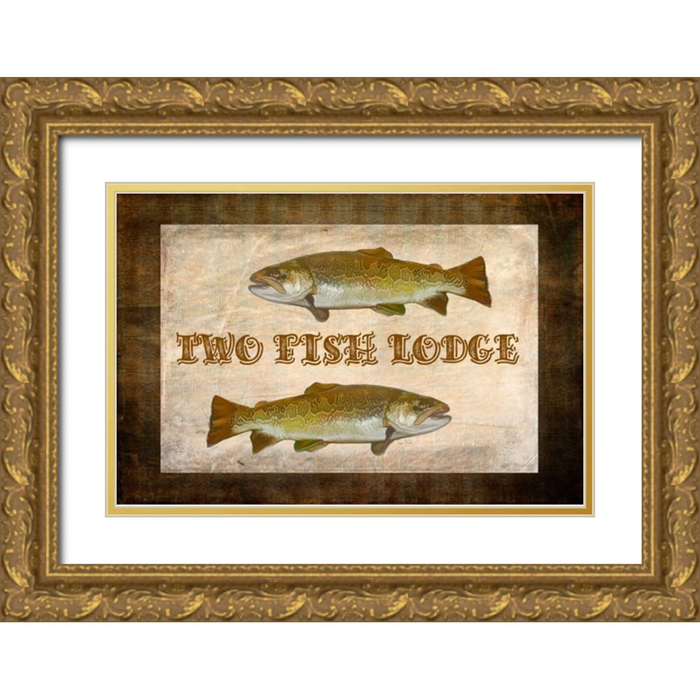 Murdock, Ramona 32x23 Gold Ornate Wood Framed with Double Matting ...