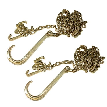 Southwest Wheel 1/4" x 36" S-Hook Trailer Safety Chains & Weld on ...