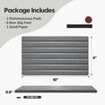 2PCS Water Absorbing Stone Drying Tray Mat for Bathroom Sink & Kitchen ...