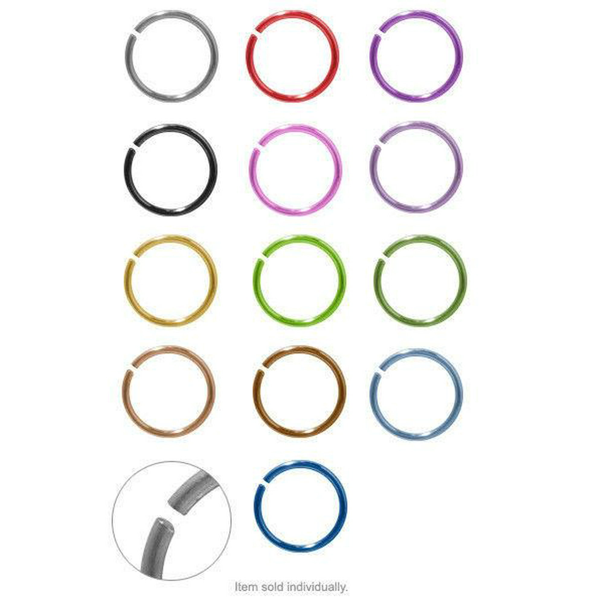 Click here for Bodyjewelryonline Anodized Titanium Nose Hoop Ring... prices