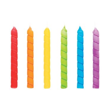 288 Count Bulk Pack Iridescent Spiral Candles - Walmart.com