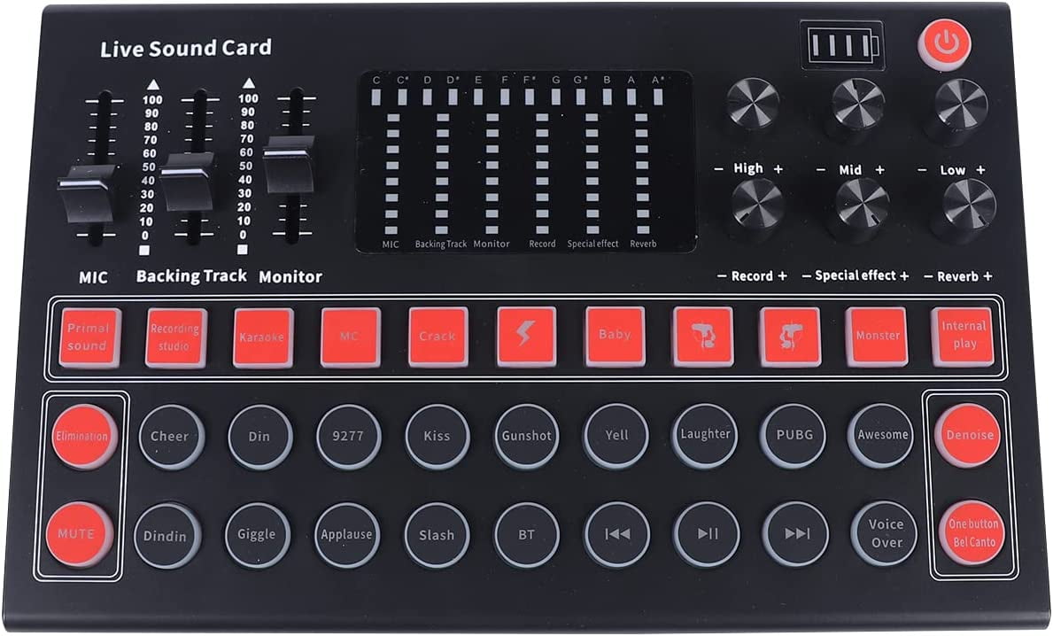 MONIPA Multi-Platform M9 Sound Card English Version Live Broadcast ...