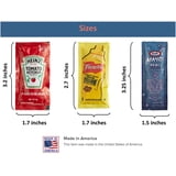 Heinz Condiment Packets 150 Total Packets with Bag Clip Ketchup Mustard ...