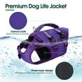 Kuoser Dog Life Jacket, High Flotation Dog Life Vest for Swimming Boating, Purple, XXL - Walmart.com