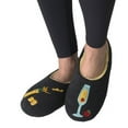 Oooh Geez Women's Cozy Fuzzy Slippers, Funny Plush House Shoes, Bubbly ...