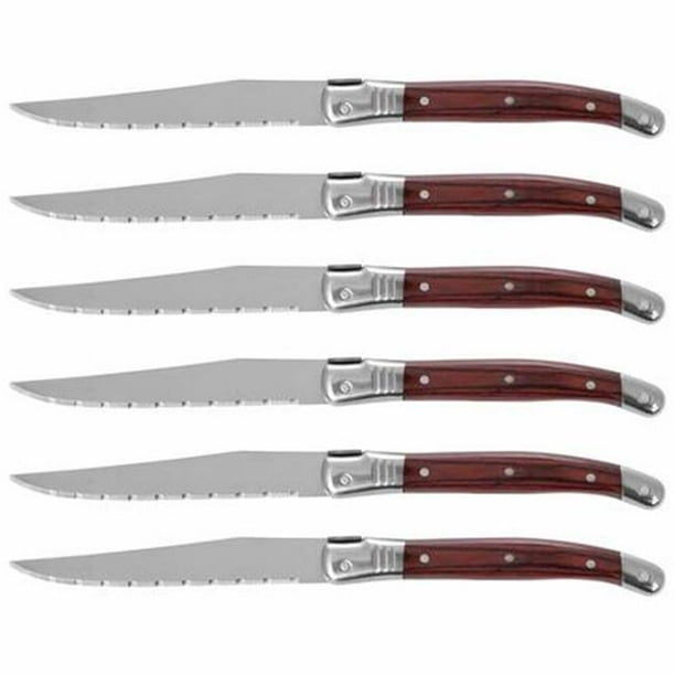 Slitzer 6-piece European Style Steak Knife Set, Low-Cost German Knives ...
