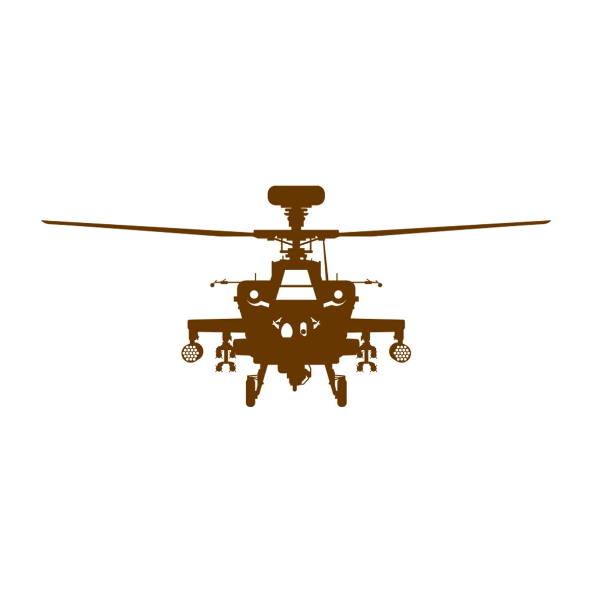AH-64 Apache Sticker Decal Die Cut - Self Adhesive Vinyl - Weatherproof ...