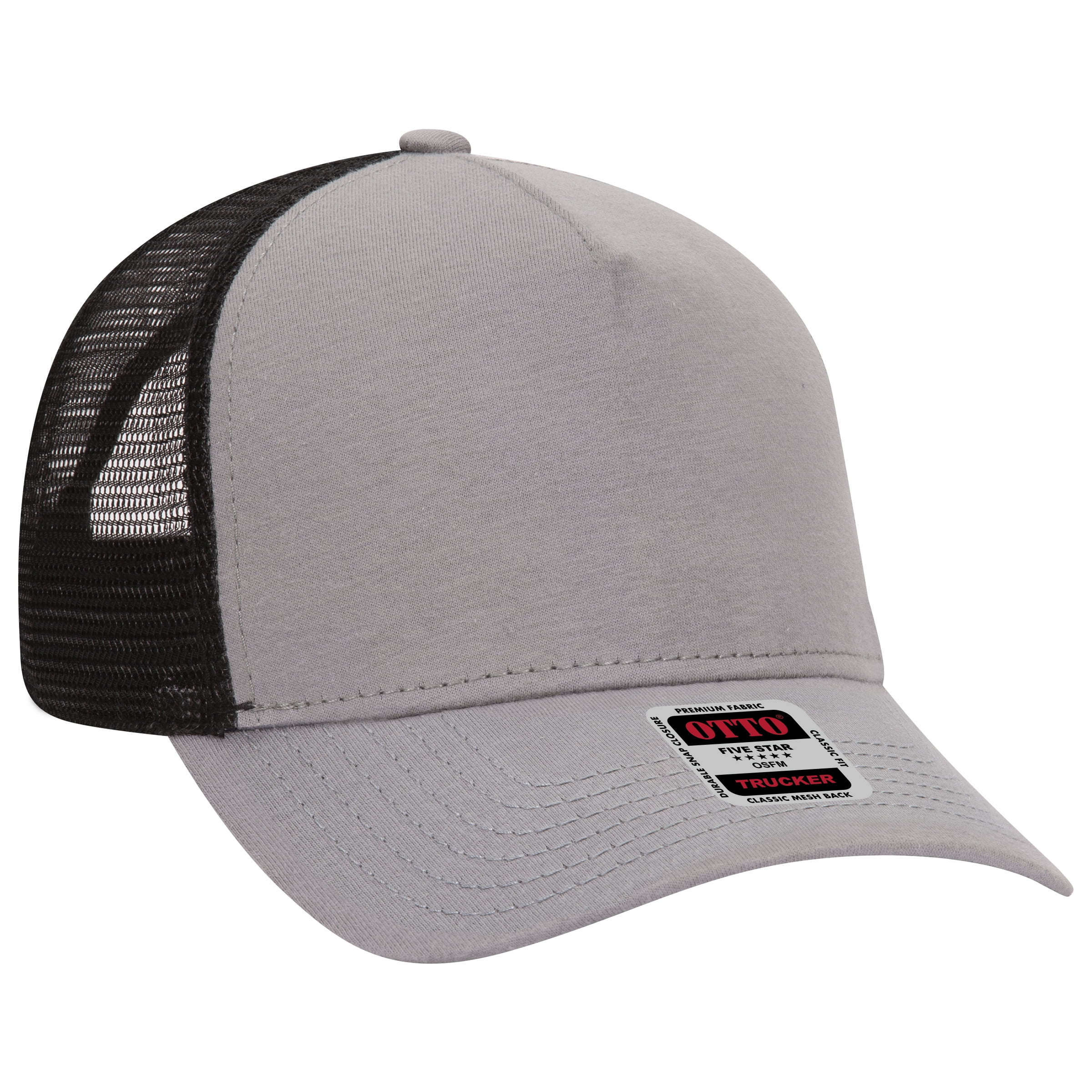 OTTO CAP 5 Panel Mid Profile Mesh Back Trucker Hat - Walmart.com