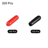 200pcs Rubber End Caps Cover Assortment 1/8 inch Screw Thread Protector ...