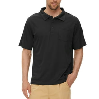 FashionOutfit Men's Solid Short Sleeves Basic Side Slit Polo Shirt ...