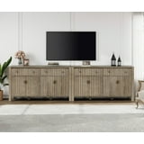 WAMPAT 114'' Farmhouse TV Stand for TVs Up to 115 Inch, Vintage Grey ...