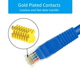 Steren 50ft Cat6 Patch Cord Snagless UTP cULus Molded Blue - Walmart.com