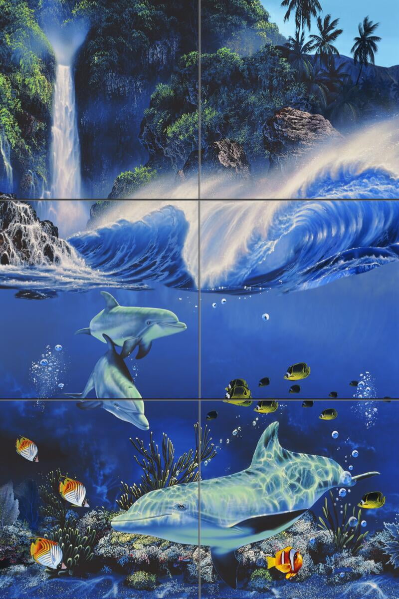 Tile Mural Bathroom Backsplash - Fantastic Pools-CRL - by Christian ...