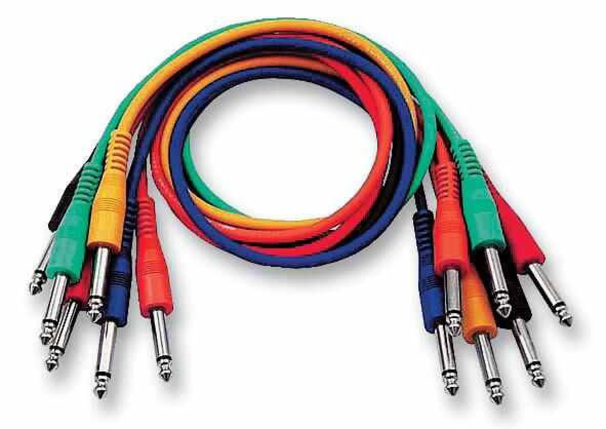 RARAION - 6.35mm (1/4") Mono Jack Plug to Plug Leads, 60cm - 6 Pack ...