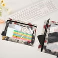 2 Pack Flip Folders with Clear PVC Window Binder Pouches 3-Ring Binder ...