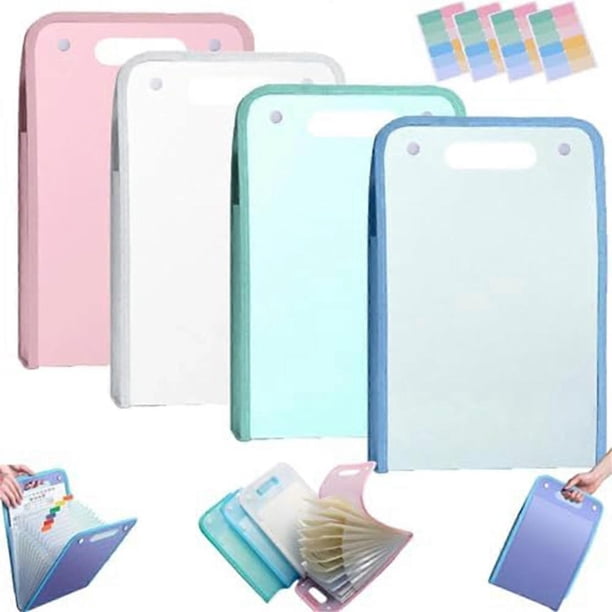4PCS Extended Waterproof Folder, Vertical File Manager with Handle 13 ...
