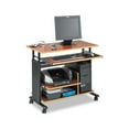 Walmart Adjustable Mobile Desk, Mini-Tower Workstation, 35.5w x 22d x ...