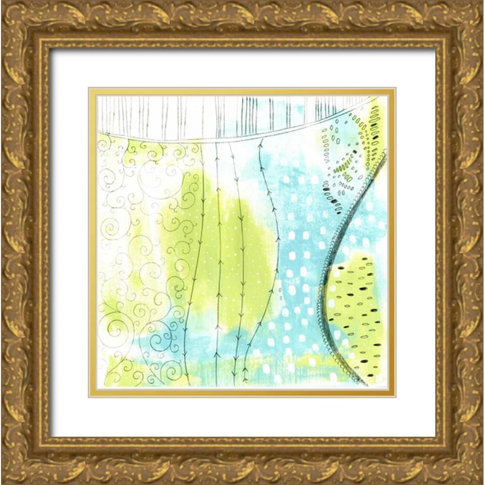 Ogren, Sarah 12x12 Gold Ornate Wood Framed with Double Matting Museum Art Print Titled - Blue ...