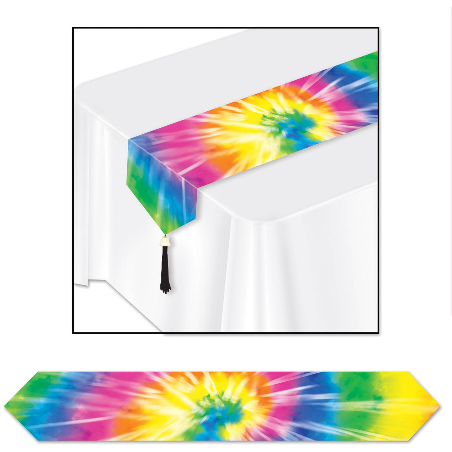 Printed Tie Dye Table Runner Walmart printed-tie-dye-table-runner-walmart