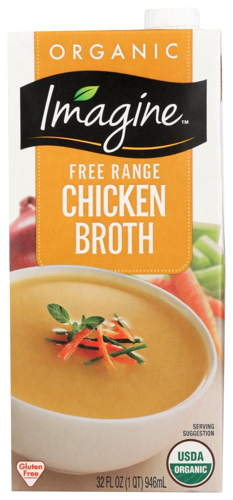 Imagine Foods Broth, Chicken Free Range Organic, 32 Fl Oz - Walmart.com ...