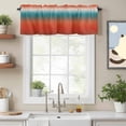 Bohemian Gradient Red Valances for Windows Modern Minimalist Red Blue ...