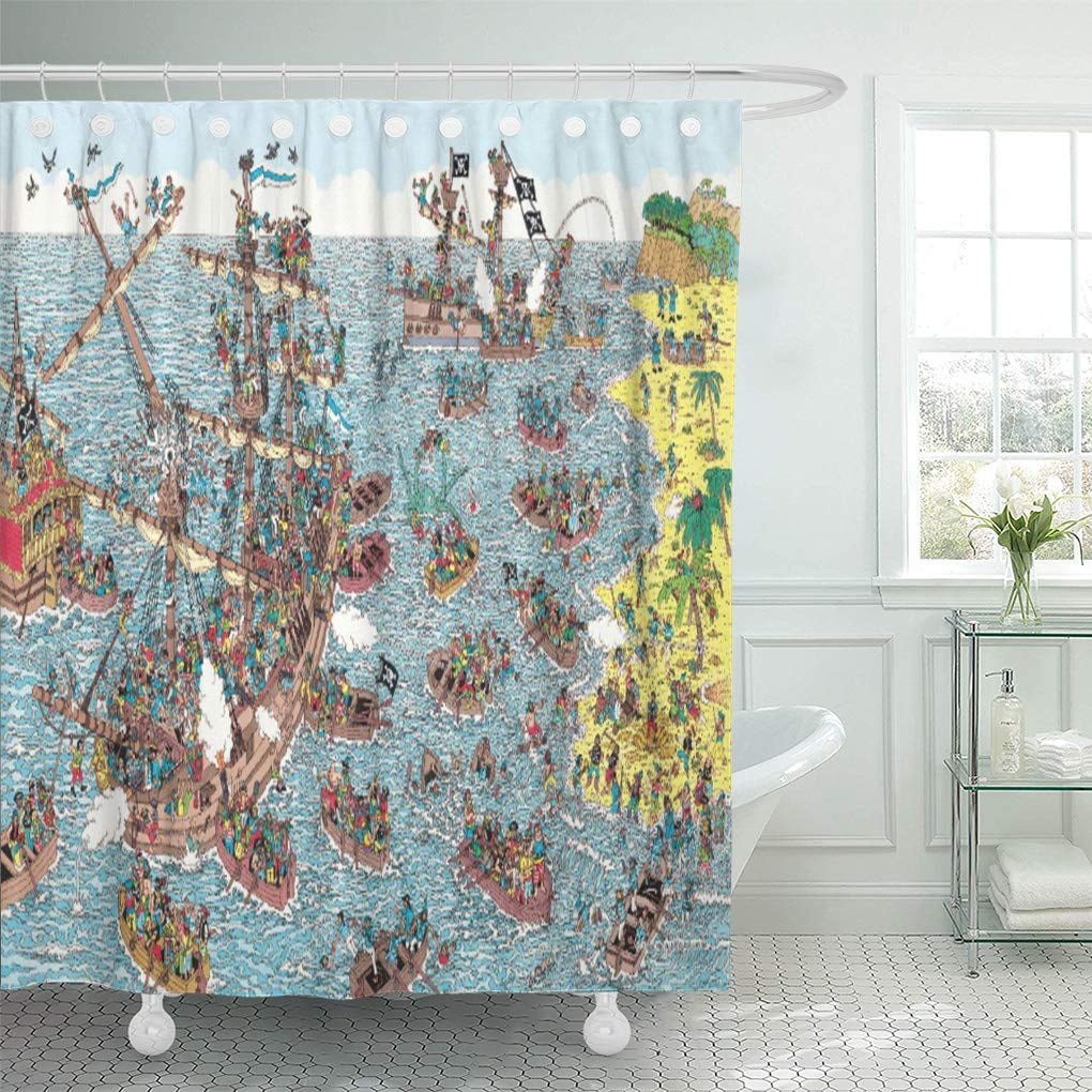 CYNLON Red Wheres Where Waldo Being Pirate Wally Childrens Books ...