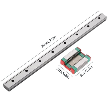 Linear Rail Block Linear Slide Rail Linear Rail Carriage 1pc LML12B ...