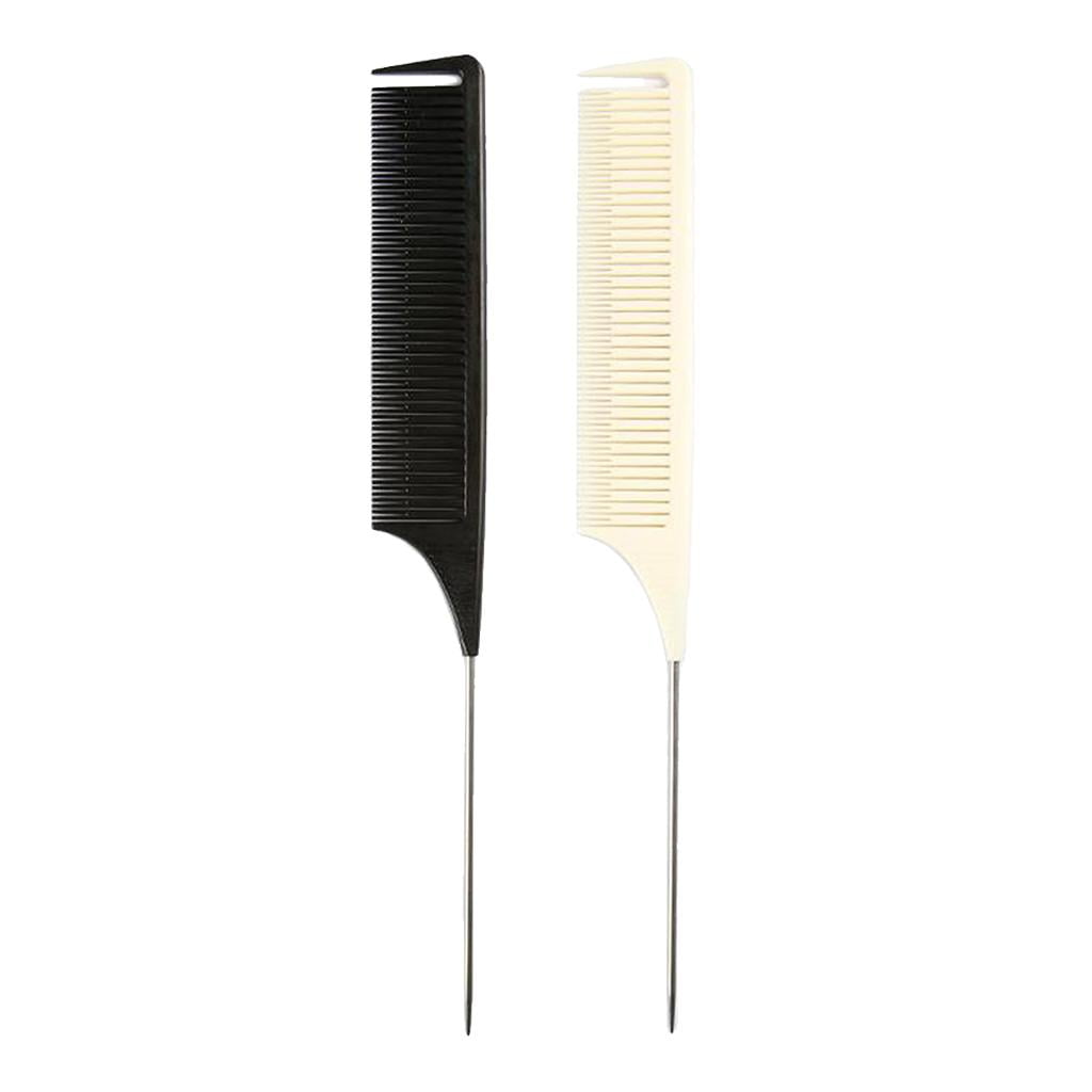 2 Pieces Thin Section Weaving Highlighting Hair Comb Salon Combs ...
