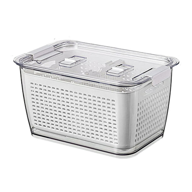 Fridge Storage Organizer with Adjustable Ventilation, Food Grade Safety ...