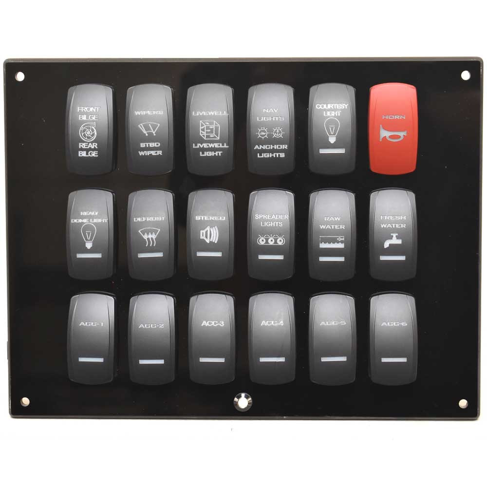 Striper Boat Rocker Switch Panel 5760020 | MNStar 10 x 7 5/8 Inch ...