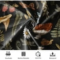 72x84 Inches Vintage Mushroom Floral Shower Curtain Retro Fern Forest ...