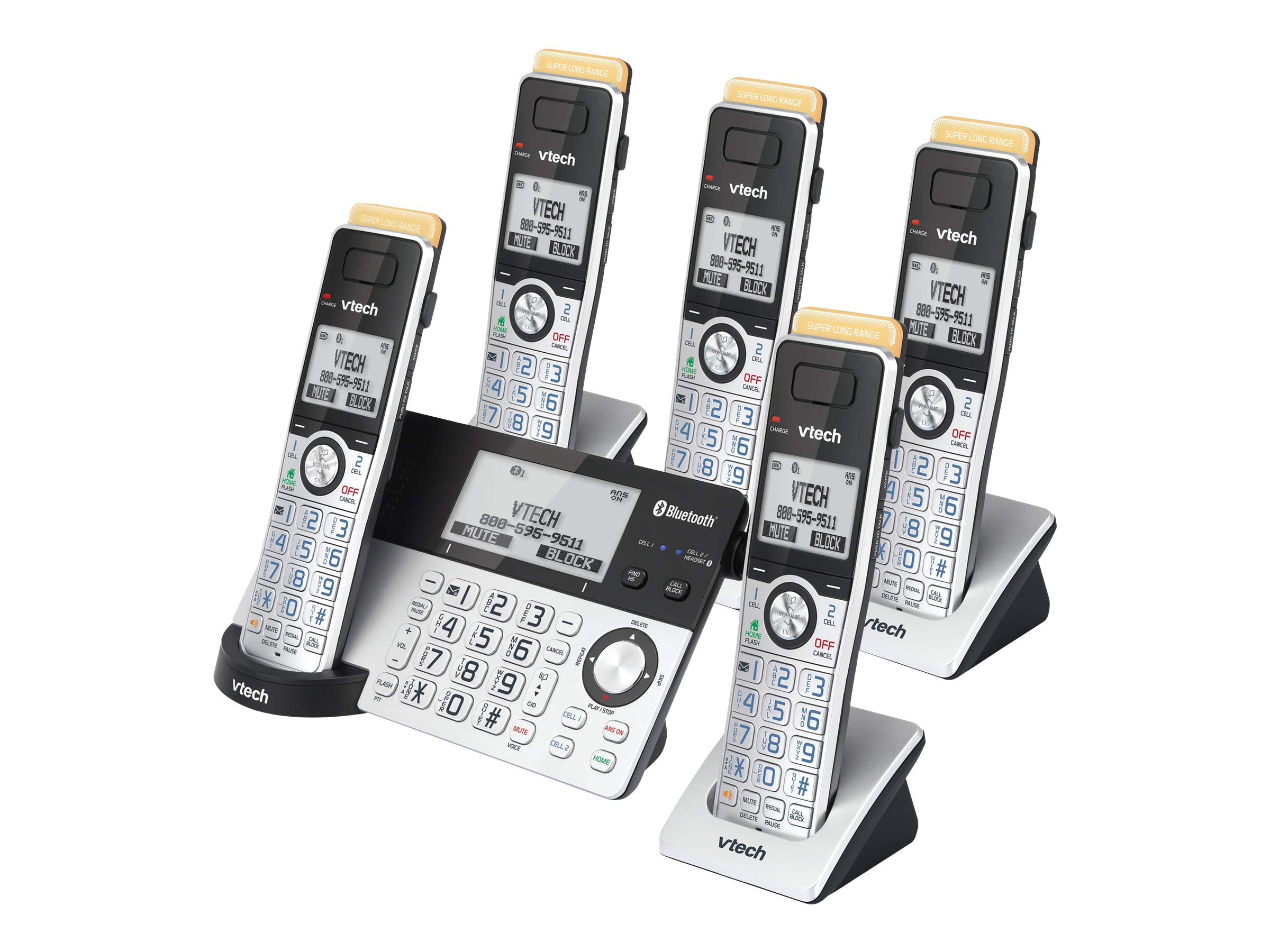 VTech Connect to Cell IS8151-5 - Cordless phone - answering system ...