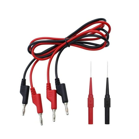 Luckyn 2Pc 0.7mm Multimeter Test Probe,2Pc Multimeter Banana Plug ...
