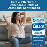 Colace Regular Strength Stool Softener, Capsules, 100mg, 60 Count HSA ...