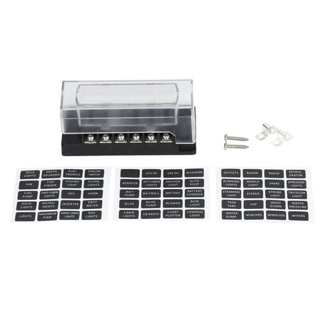 Fuse Box Holder, Professional DC 12-32V 6 Way Abrasion Resistant Safe ...