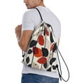 Drawstring Backpack, Modern Abstract Leaf Pattern Light Waterproof ...