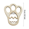 Hot Deal Easter Bunny Footprint Wood Easter Morning Bunny Feet Flour ...