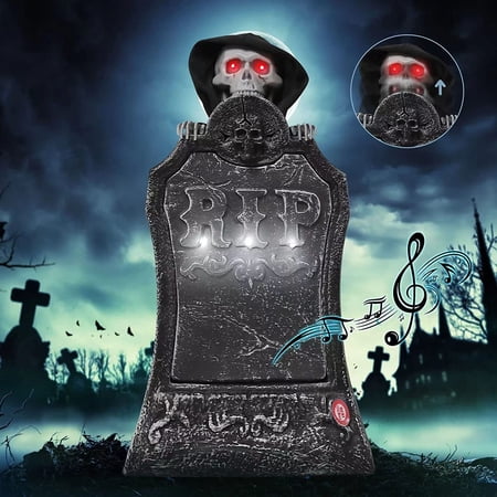 Halloween Animatronic Prop Outdoor Halloween Grave tone Indoor RIP Tomb ...
