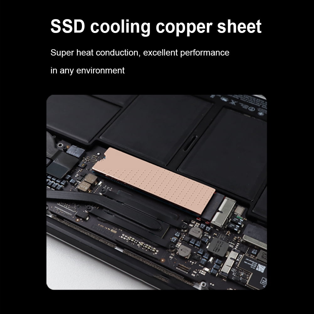 i-Copper SSD Cooling Copper Sheet M.2 Solid State Drive Heatsink Cooler ...