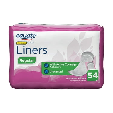 Equate Liners, Regular, Unscented (129 Count) - Walmart.com