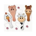 Fun Express Farm Animal Paddleball Games - 12 Pieces - Walmart.com