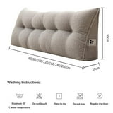 Bed Cushion Backrest, Triangular Headboard Backrest for Daybed ...