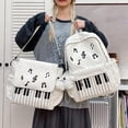 2-piece piano keyboard backpack set, waterproof nylon musical note ...