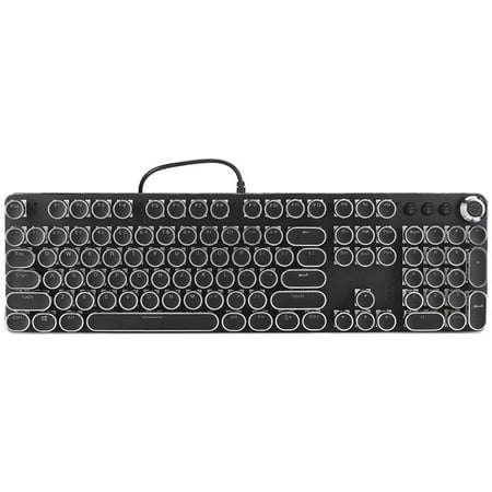 104 Keys Gaming Mechanical Keyboard, Retro Style Electroplating Knob ...