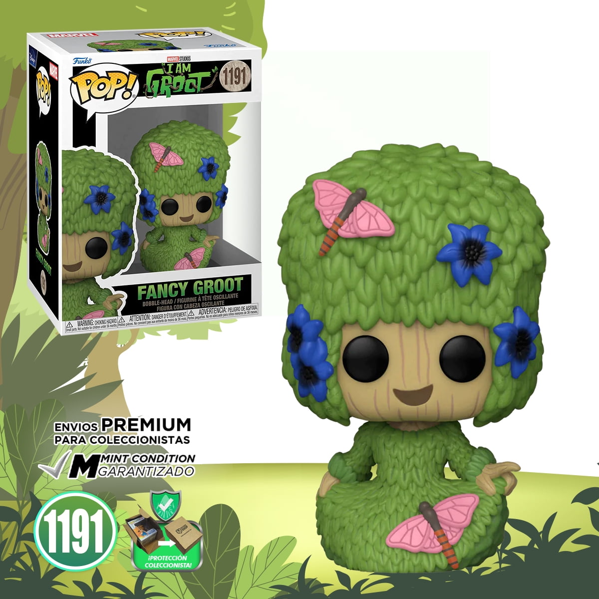 Funko Pop Groot Fancy #1191 Marvel Studios Original Funko Serie Yo Soy ...