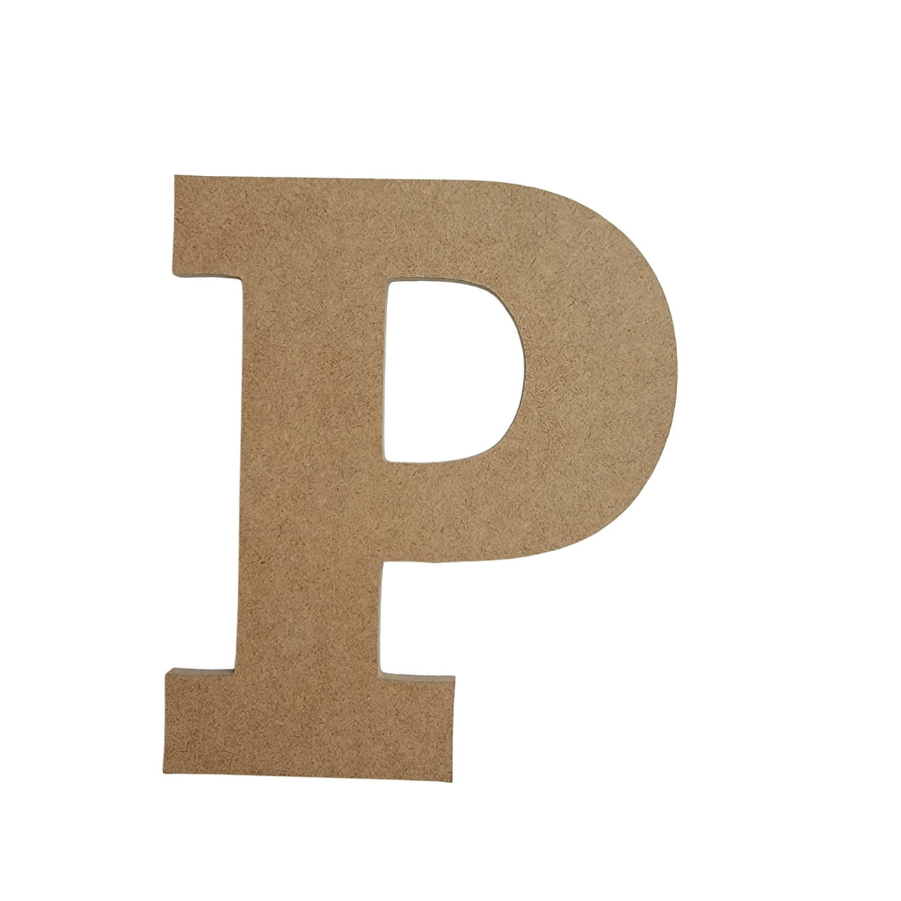 8" Wooden Craft Letter P Unfinished, Rockwell Font, Craft Cutout on 1-4 ...