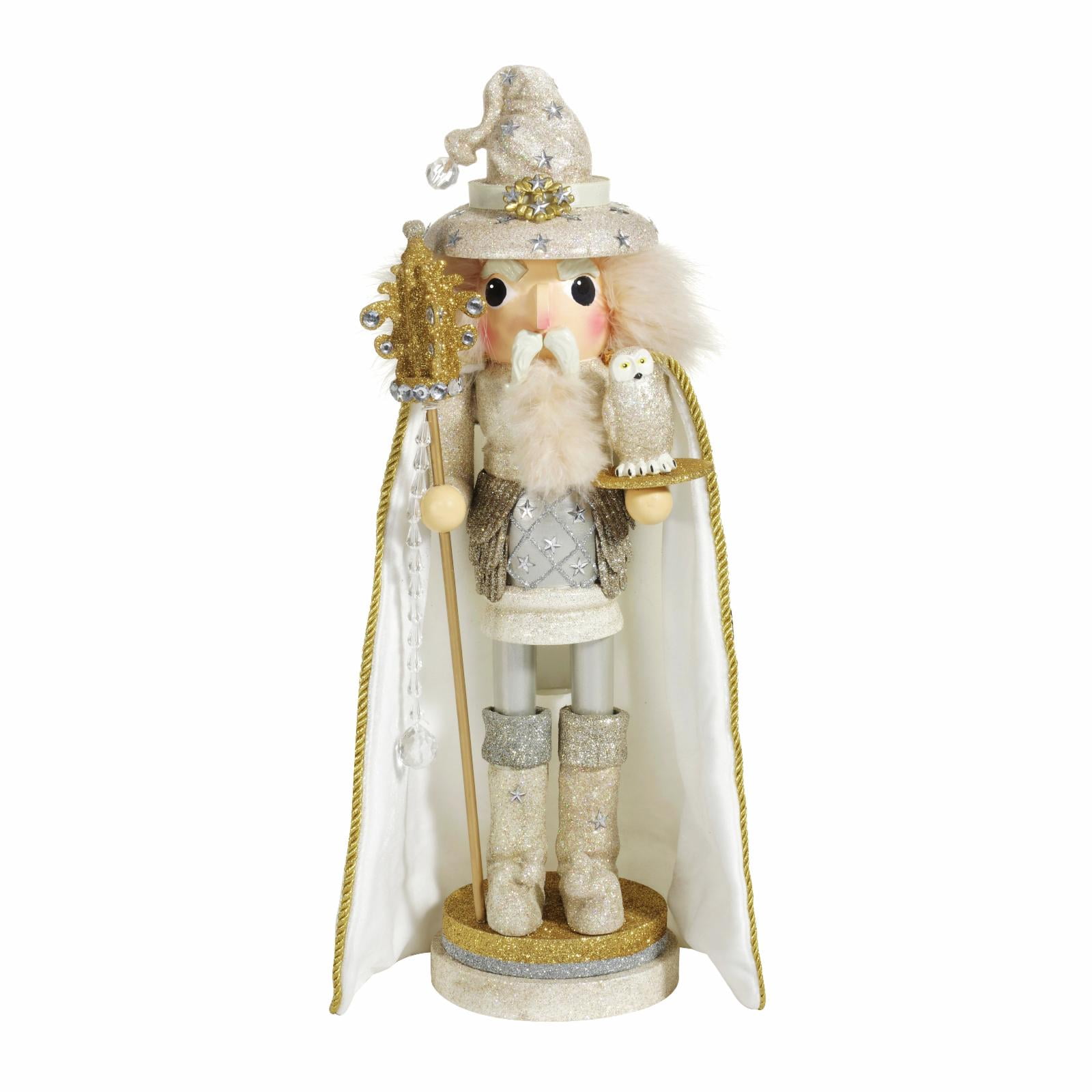 Kurt Adler 17.5-Inch Hollywood™ White Wizard Nutcracker - Walmart.com