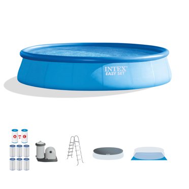 Intex 15' x 48" Easy Set Swimming Pool Kit w/ 1000 GPH GFCI Filter Pump ...